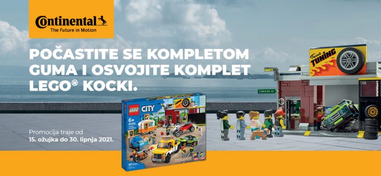 Počastite se kompletom Continental guma i osvojite komplet Lego kocki ...