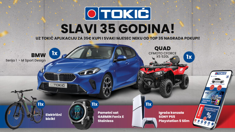 Nagradna igra 35 godina Tokića - tokic.hr