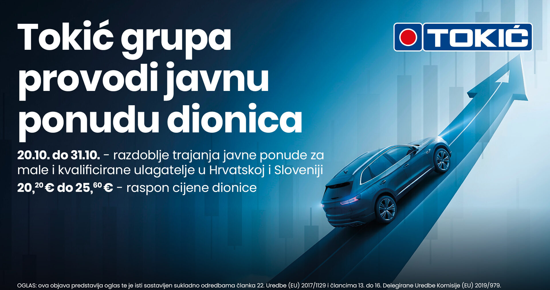 Danas 20. listopada počeo upis Tokićevih dionica - tokic.hr